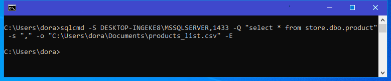 How To Export A CSV File From A T SQL Query LearnSQL