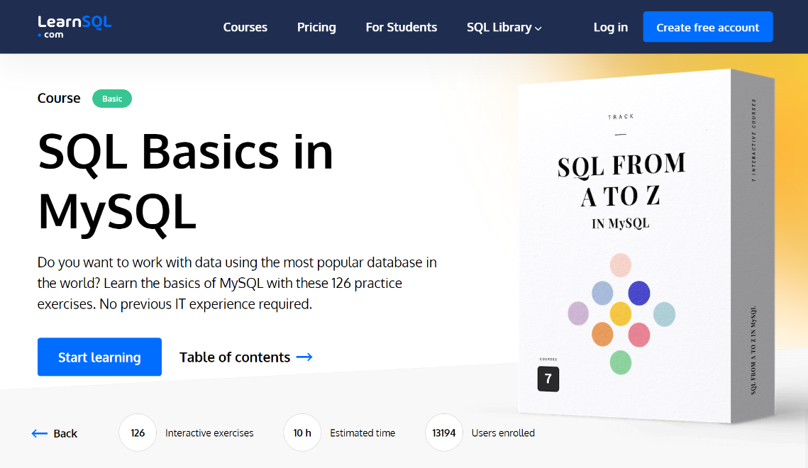Best MySQL Courses For Beginners LearnSQL