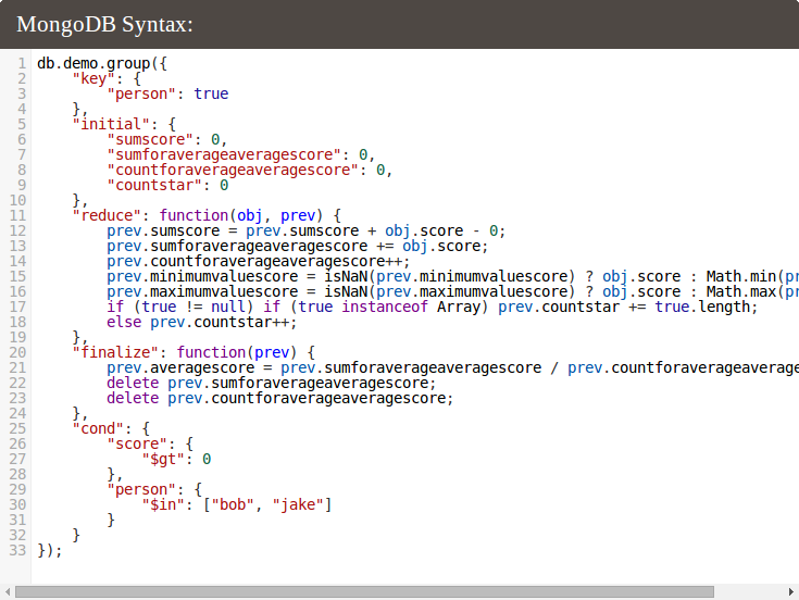 SQL Vs Mongo Query LearnSQL